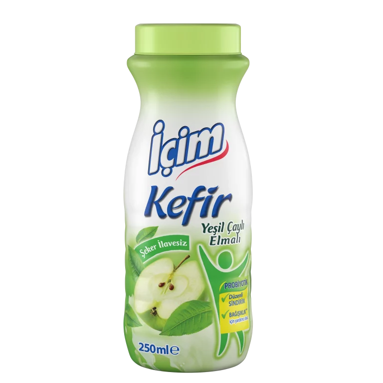İçim | Kefir Yeşil Çaylı Elmalı Ürünleri | 250 ml